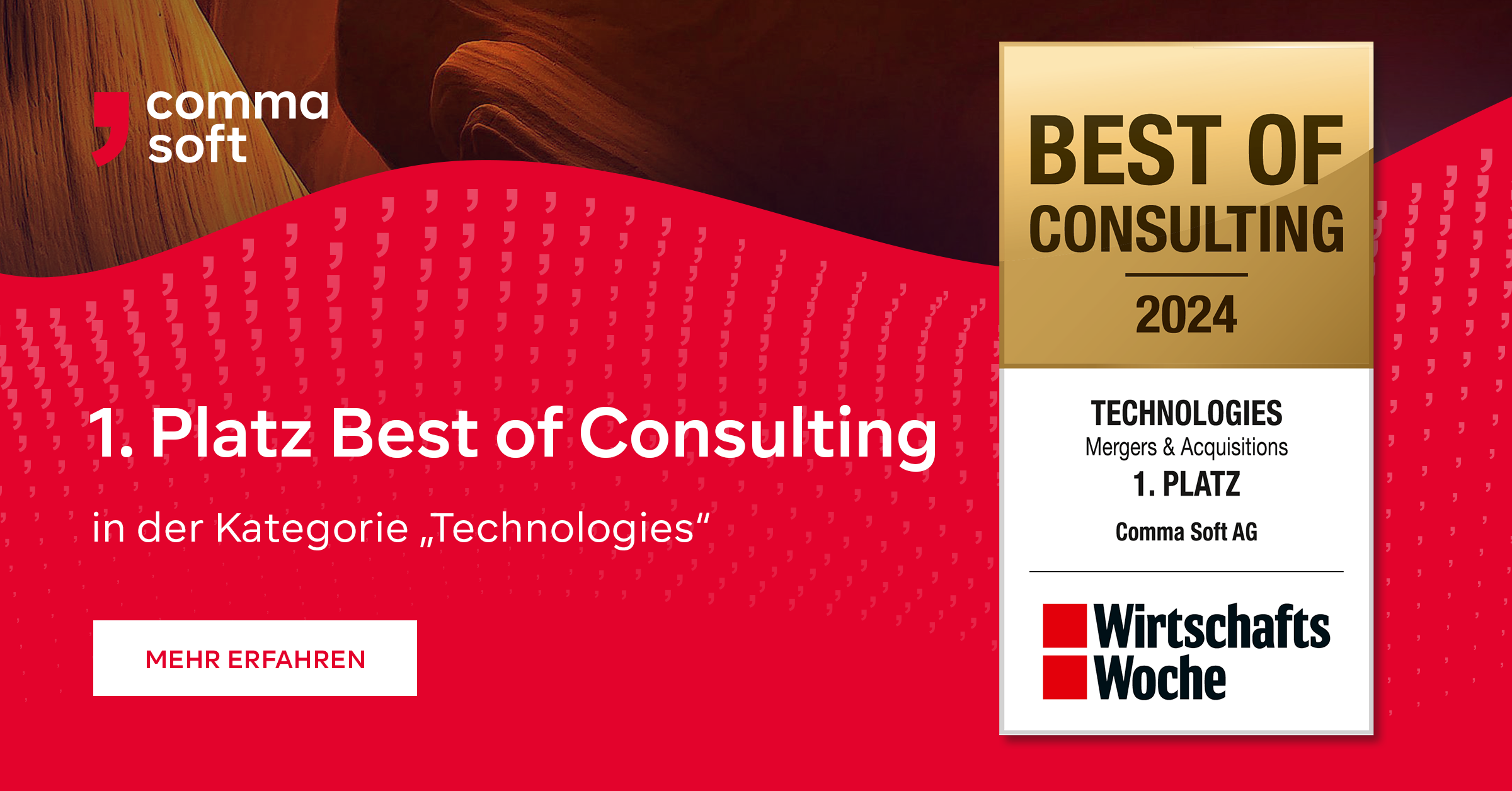 Comma Soft wins Best of Consulting Award "Technologies" | Comma Soft Blog